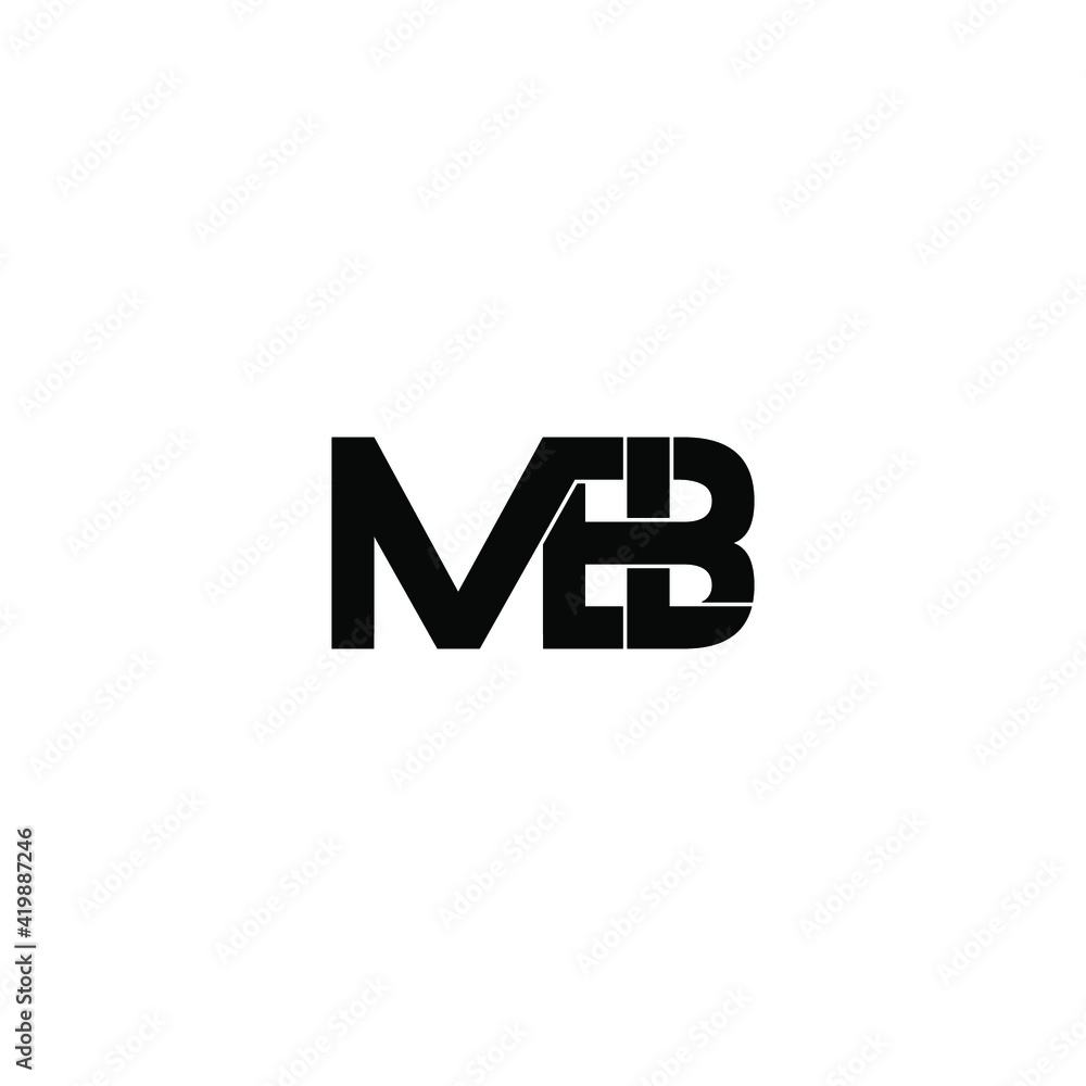 mbl letter original monogram logo design Stock Vector | Adobe Stock