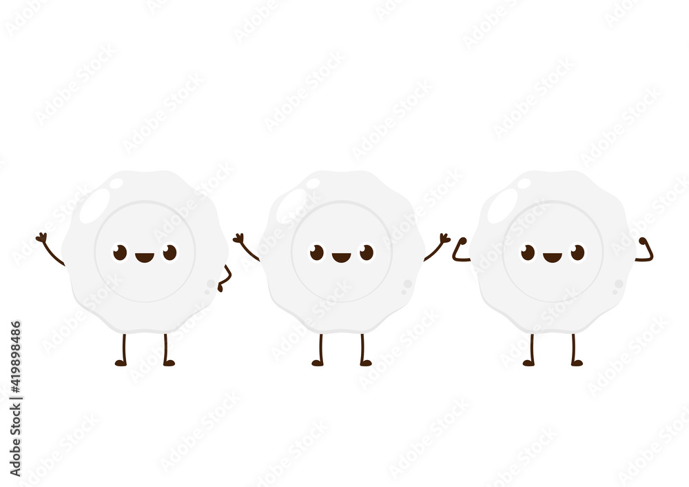 White blood cell character design. White blood cell on white background ...