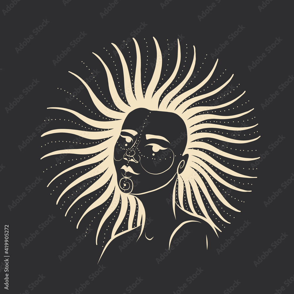 Vector illustration set of moon phases. Different stages of moonlight ...