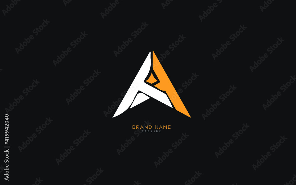 Alphabet letter Initial A, AA logo premium business typeface, minimal ...