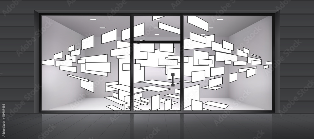 Abstract design for glass and wall graphics. Glass graphics design for ...