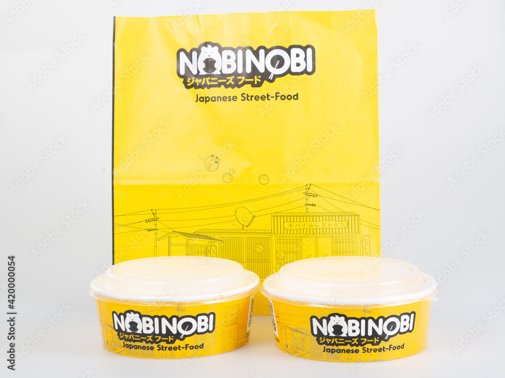 nobinobi bag with text brand and sign logo of japanese street food ...