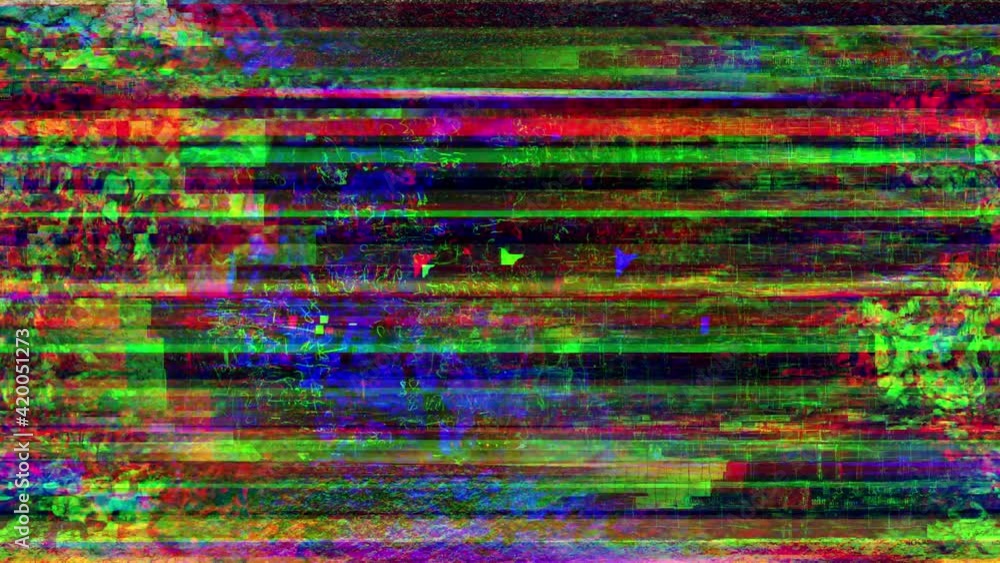 Bad Signal from Aliens - From RGB interference with glitch, strange ...