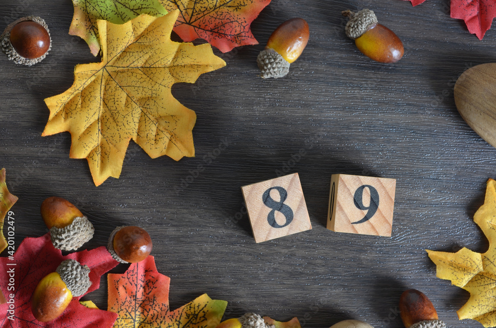 Number 89, rating, award, Cover design in natural concept with Number ...