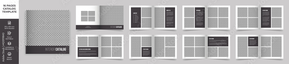 Modern Interior Design Catalog Layout, Product Catalog, Minimal ...