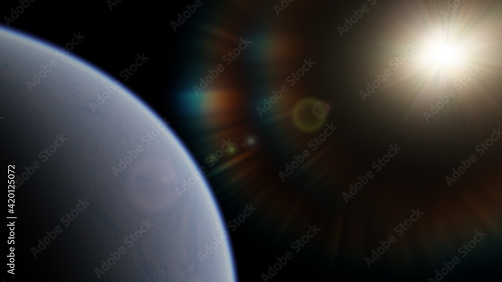 super-earth planet, realistic exoplanet, planet suitable for ...
