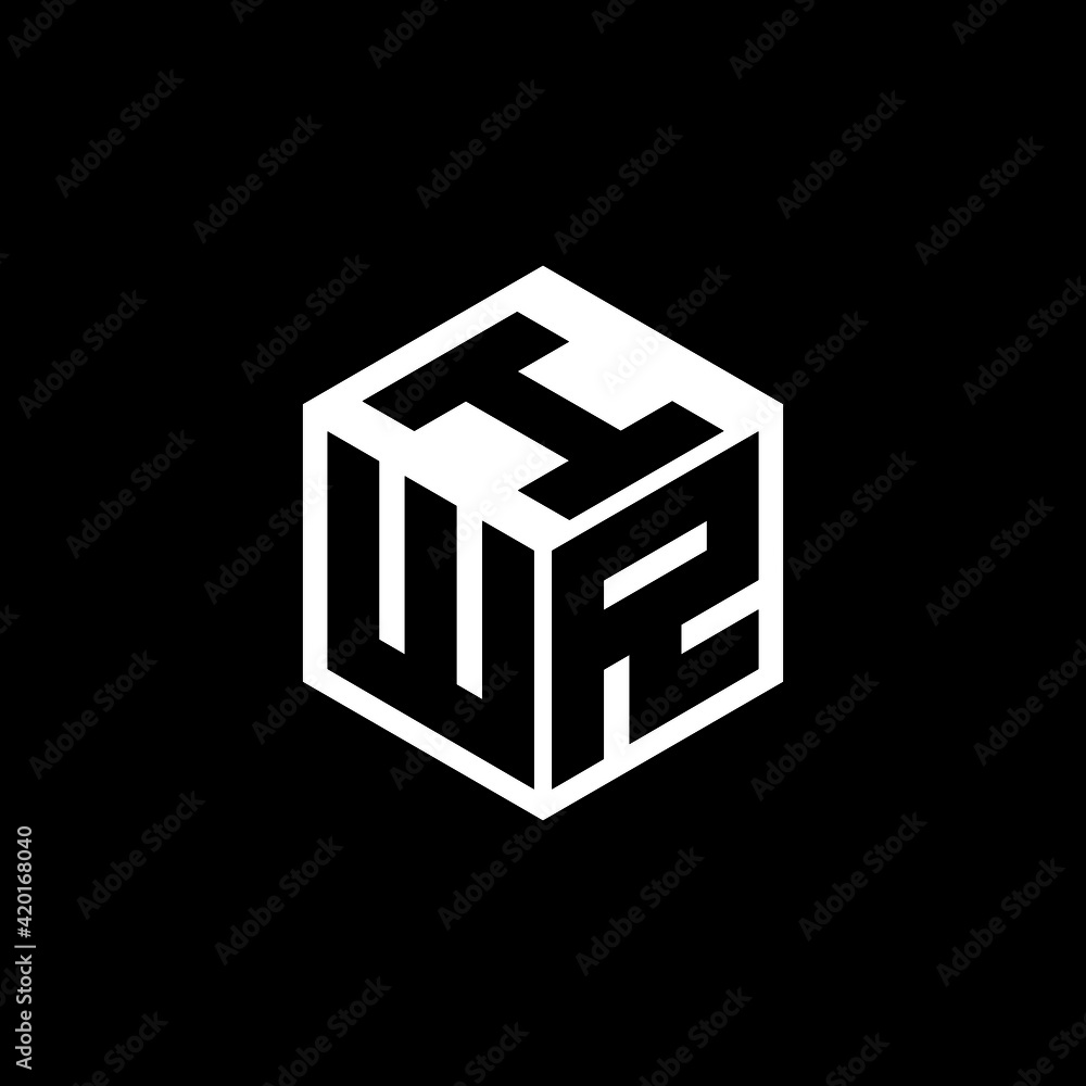 Vetor de WRI letter logo design with black background in illustrator ...