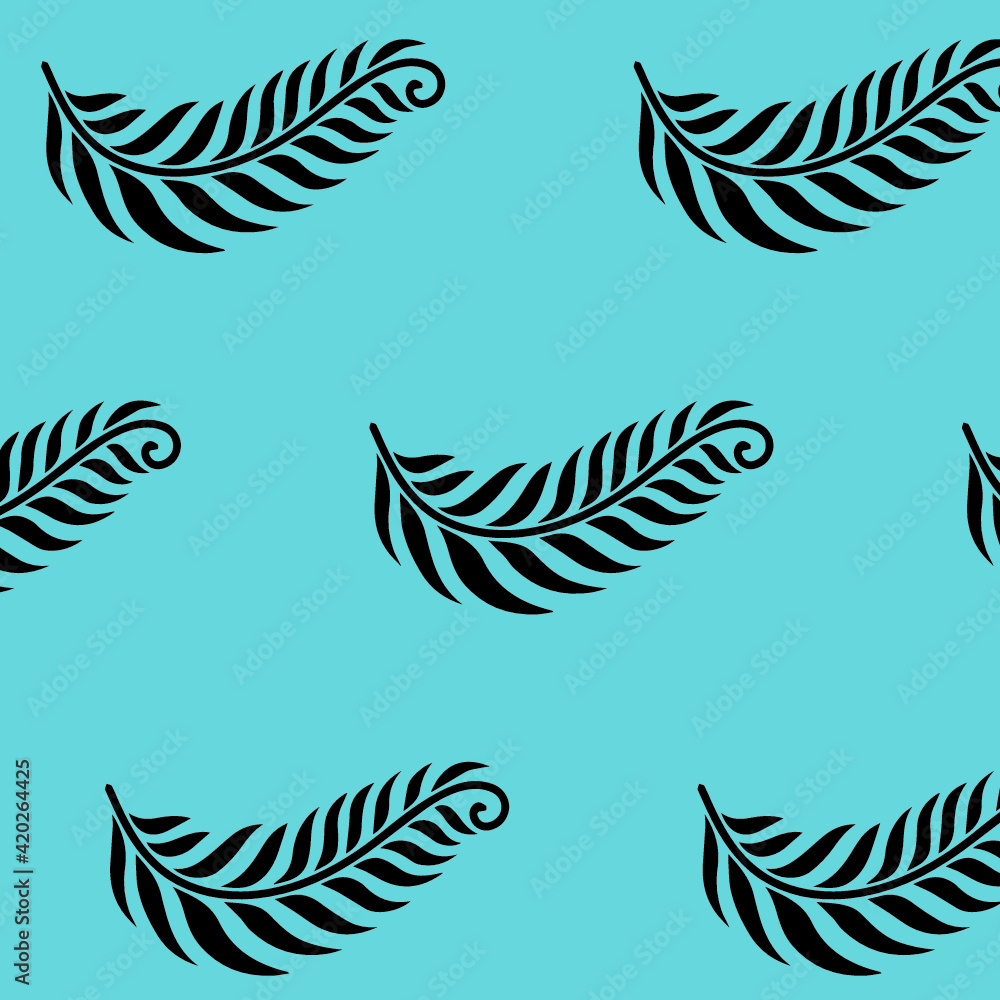 sketch hand drawing of wild leaf and flowers for Indian folk art ...