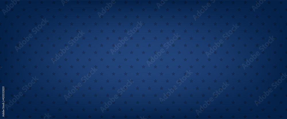 Blue star vector background. American banner. Patriotic pattern Stock ...