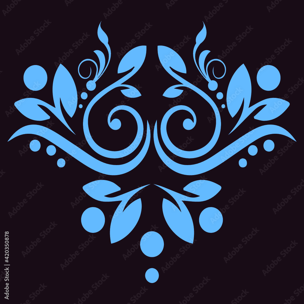 Sketch, hand drawing of wild leaf and flowers for saree designs or ...