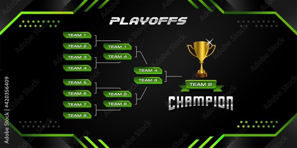 modern sport game tournament championship contest bracket board vector ...
