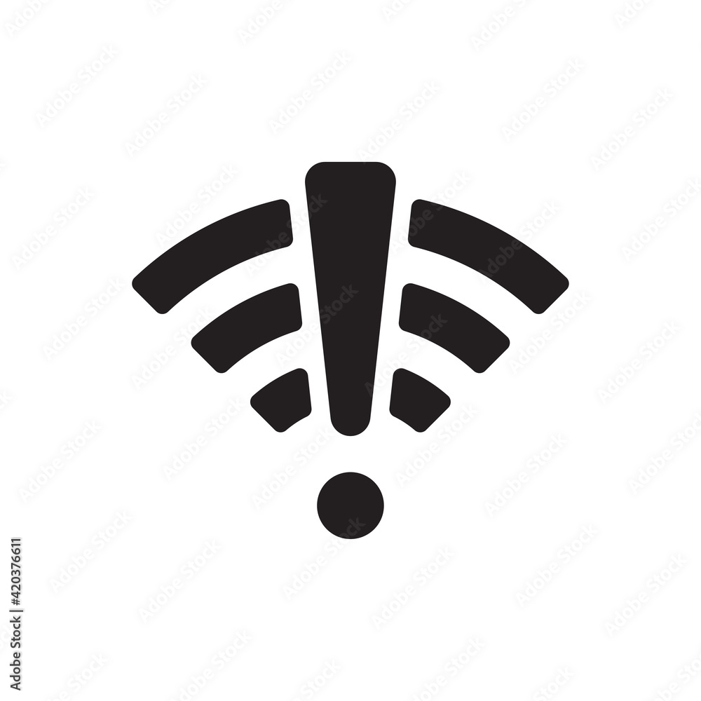 No connection icon vector. No network symbol. No Wifi sign Paid ...