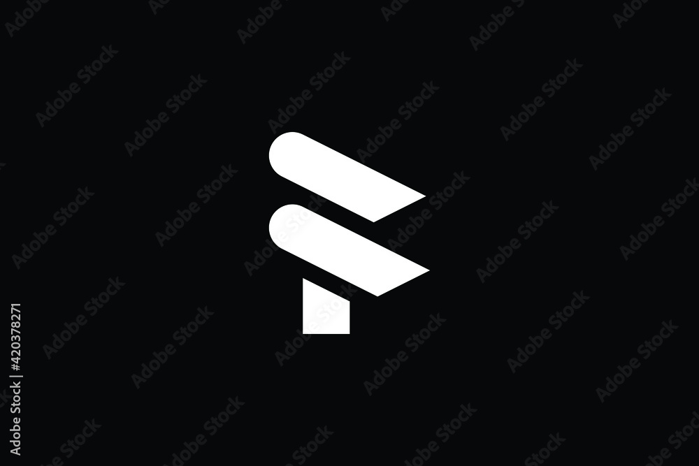 FT logo letter design on luxury background. TF logo monogram initials ...