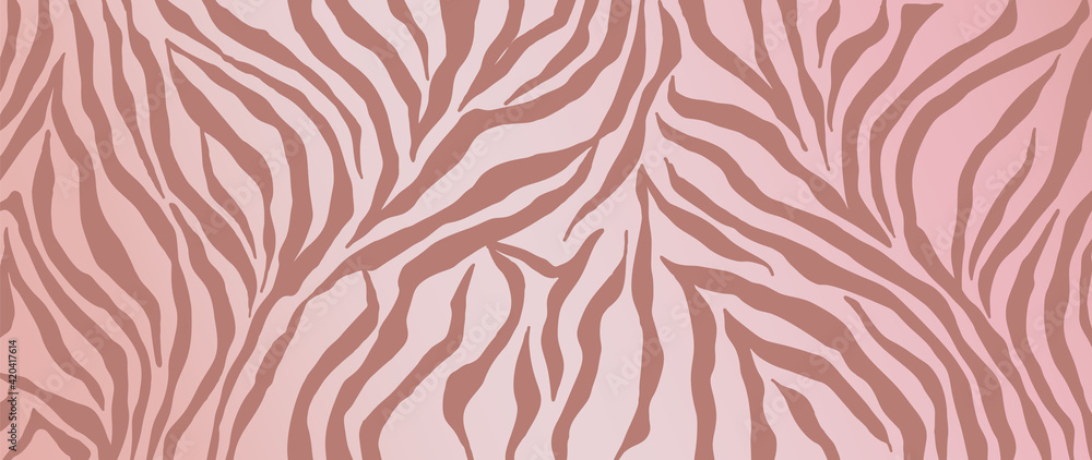 Rose Gold zebra skin background vector. Luxury gold texture with foil ...