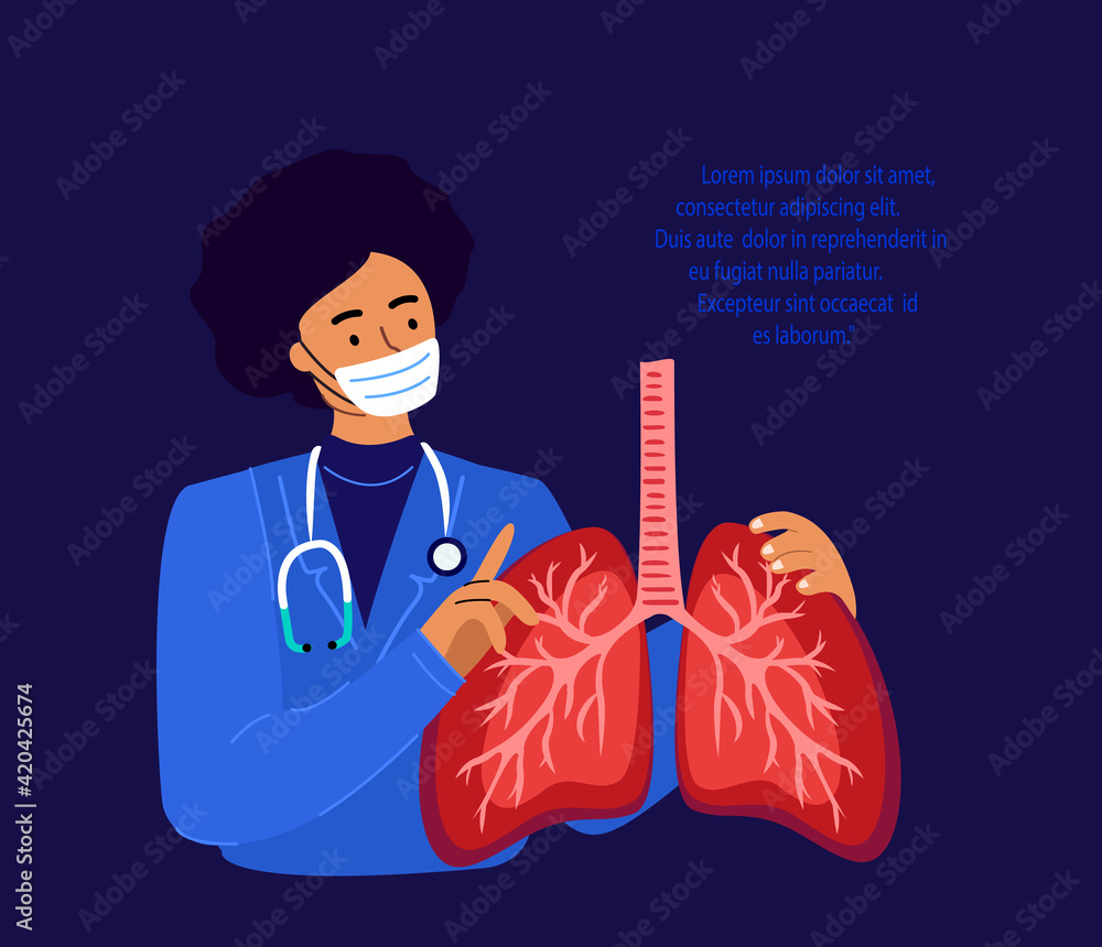 Doctor Pulmonologist Diagnosing Airways,Lungs Disease,Pneumonia ...