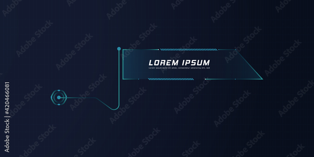 Digital callouts, footnotes. Layout for links and digital information ...