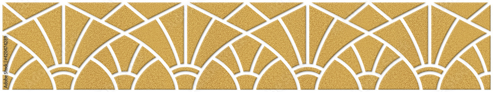 Gold decor tiles. 3D rendering seamless pattern for ceramic tiles for ...