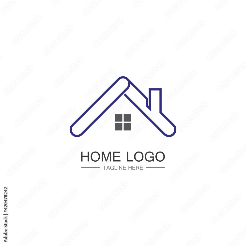 Home and house logo design vector, logo , architecture and building ...