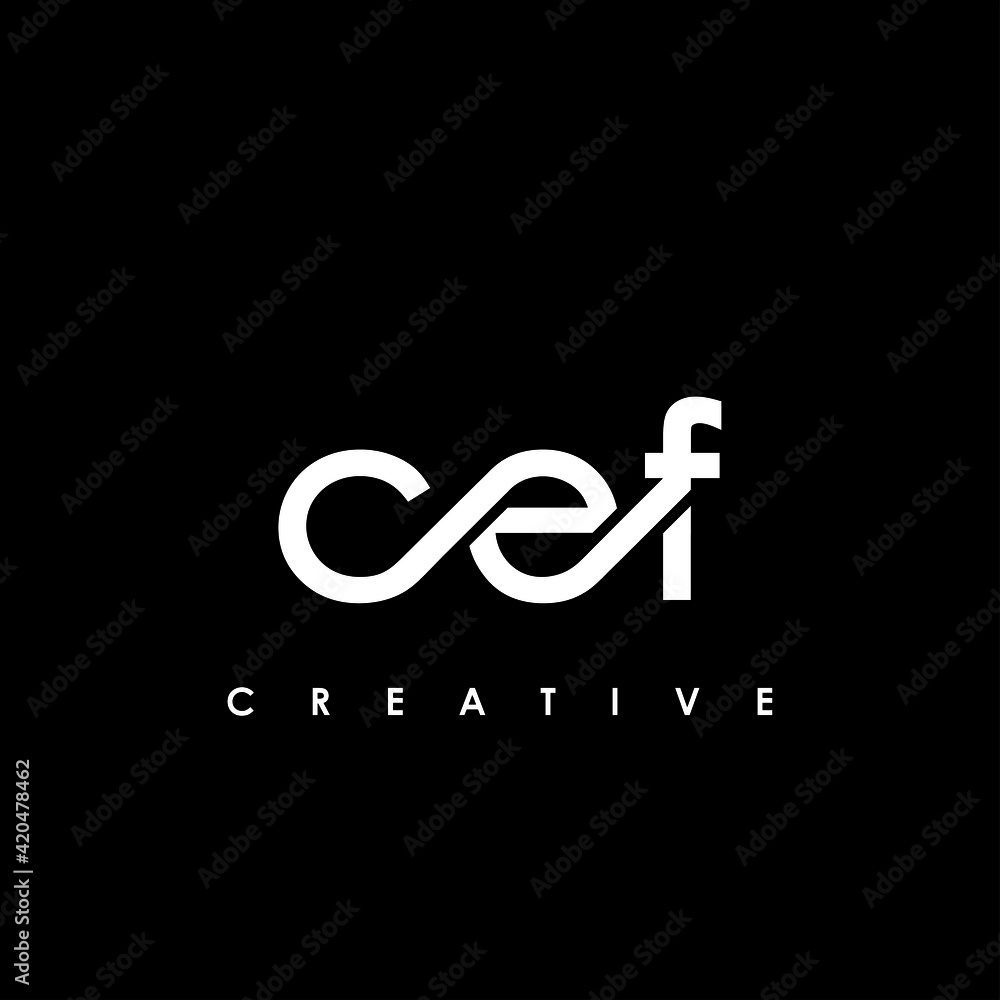 CEF Letter Initial Logo Design Template Vector Illustration Stock ...