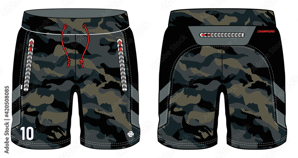Sport Shorts design concept vector template, Football shorts concept ...
