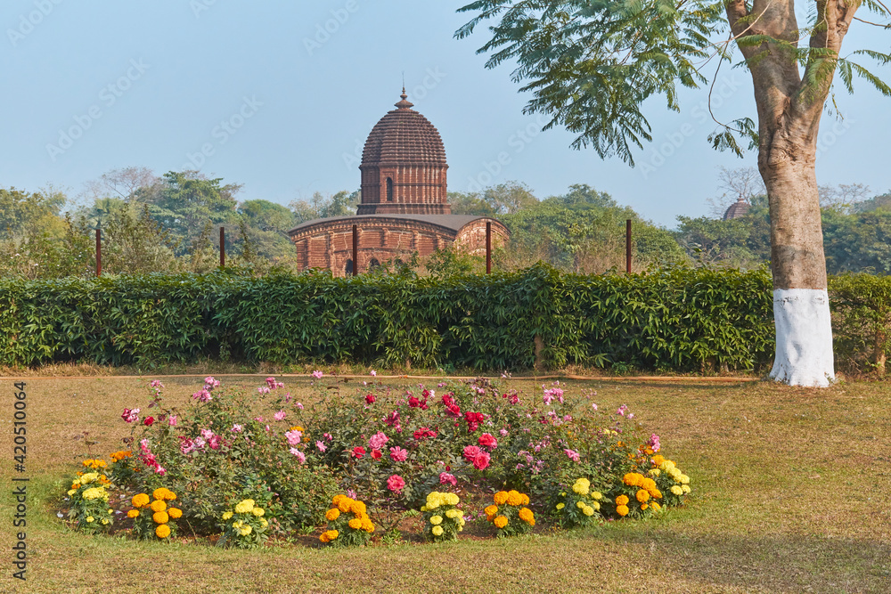 Jor Mandir (twin) temple of Bishnupur, famous for its terracotta ...