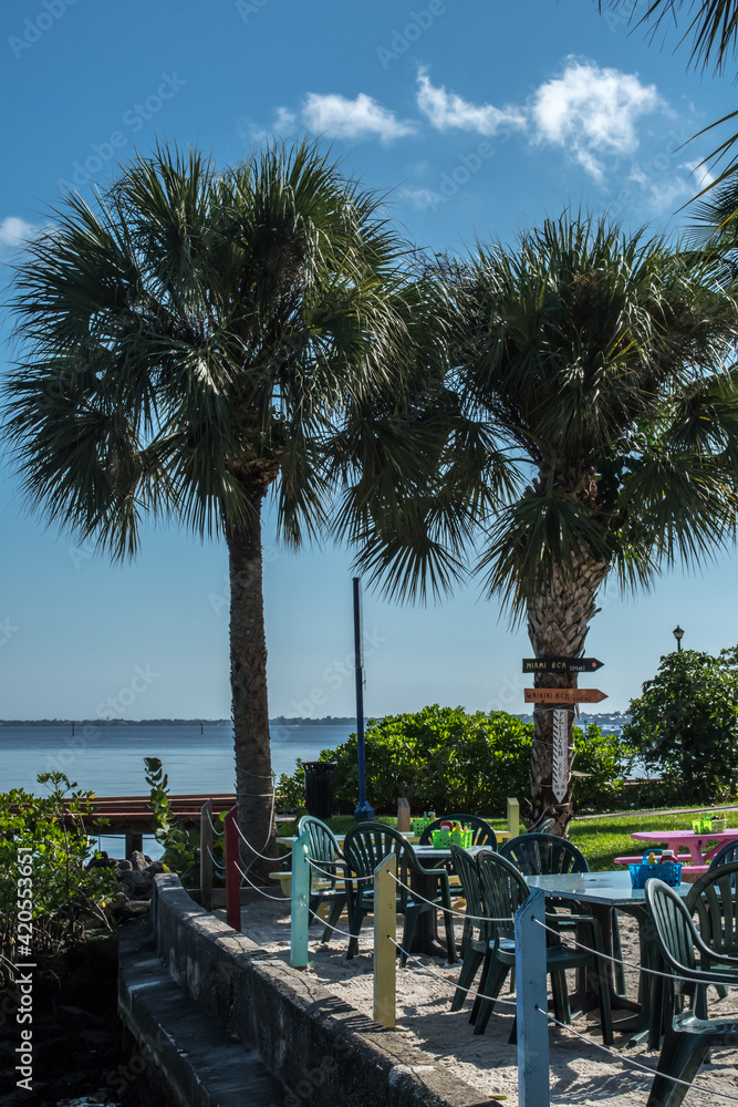 Downtown historic Stuart, FlorIda. Scenes along the streets with ...