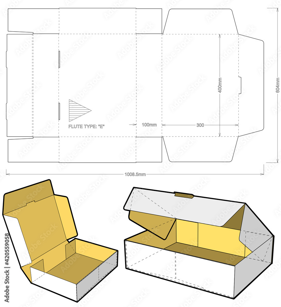 Self-assembling Folding Box. Ease of assembly, no need for glue ...
