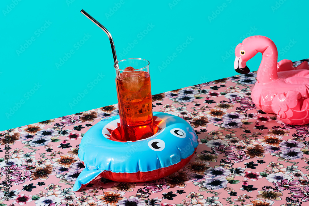 aperol spritz in a collins glass Stock Photo | Adobe Stock