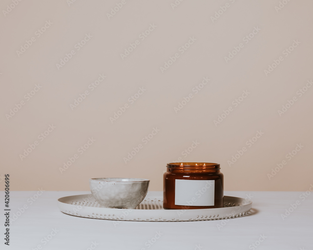 Plain Aesthetic Glass Containers Stock Photo | Adobe Stock