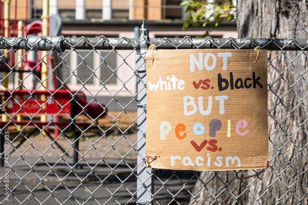 Anti Racism Sign Stock Photo | Adobe Stock