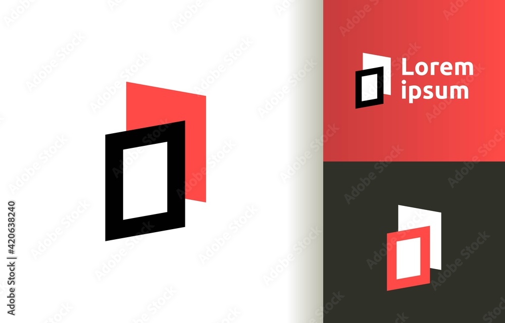 Paper layer logo company, logo vector template design. Ready to use ...