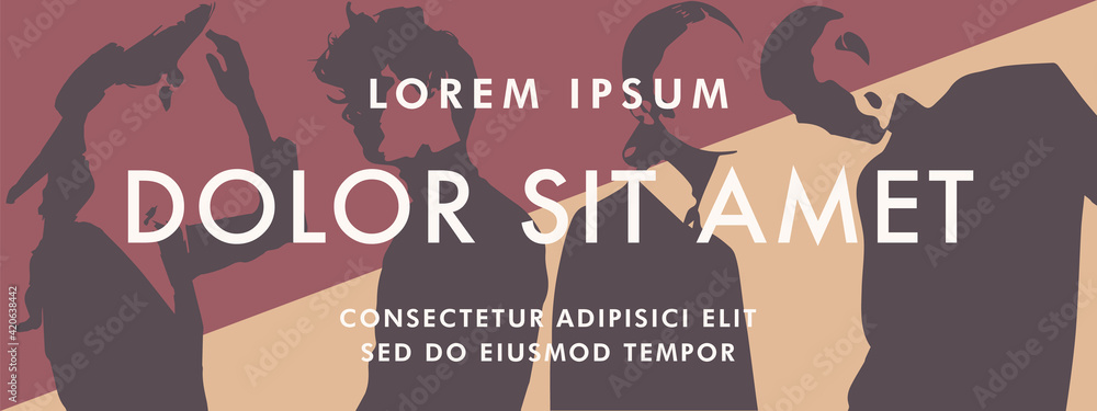 Banner design with modern background vector. Adobe Illustartor Format ...