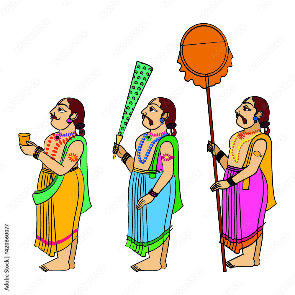 Gods servant or Sevak as they are known were drawn in Indian folk art ...