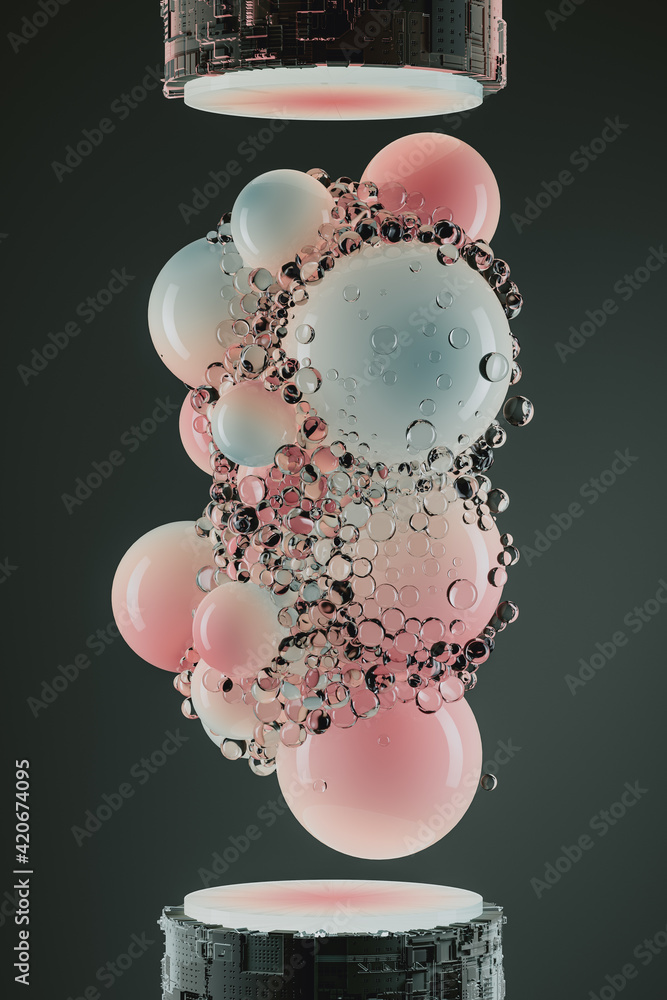 Abstract structure of spheres Stock Illustration | Adobe Stock