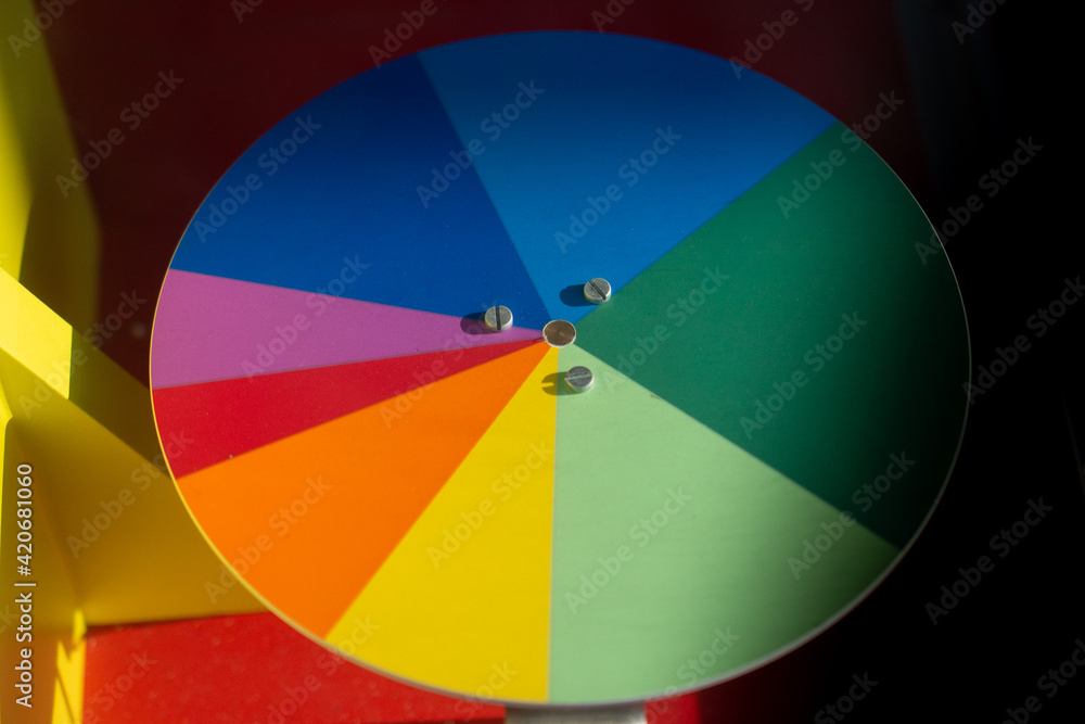 Sector color wheel. Multi-colored wheel. Segmented palette. Stock Photo ...