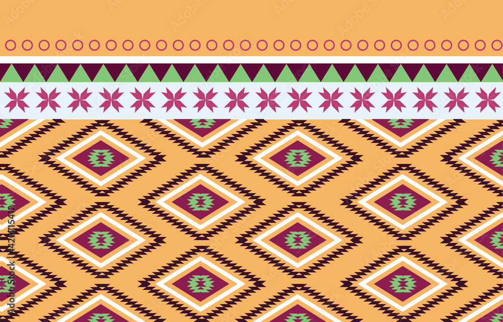 dazzling and tribal patterns, Theme of the ancient and ethnic culture ...