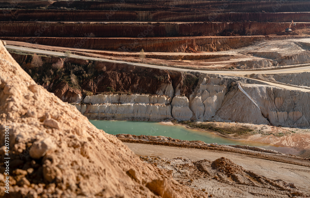 Minerals open mine Stock Photo | Adobe Stock