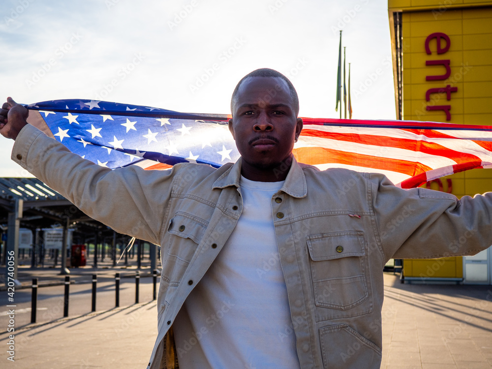 Afroamericano celebrando el Día de la Independencia de los Estados ...