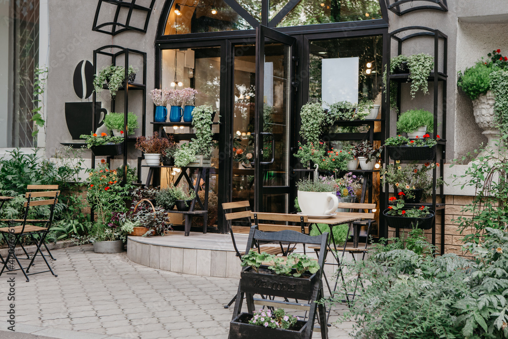 Modern nature eco cafe and design studio in city and quiet place for ...