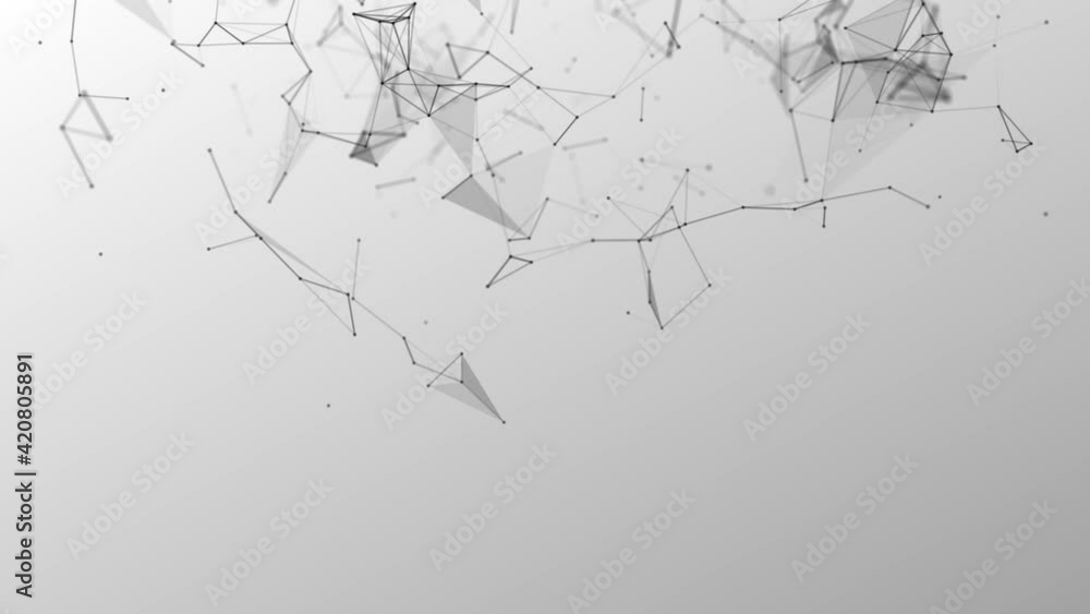 Abstract Plexus Geometrical Background Loop/ 4k animation of an abstract technology background ...
