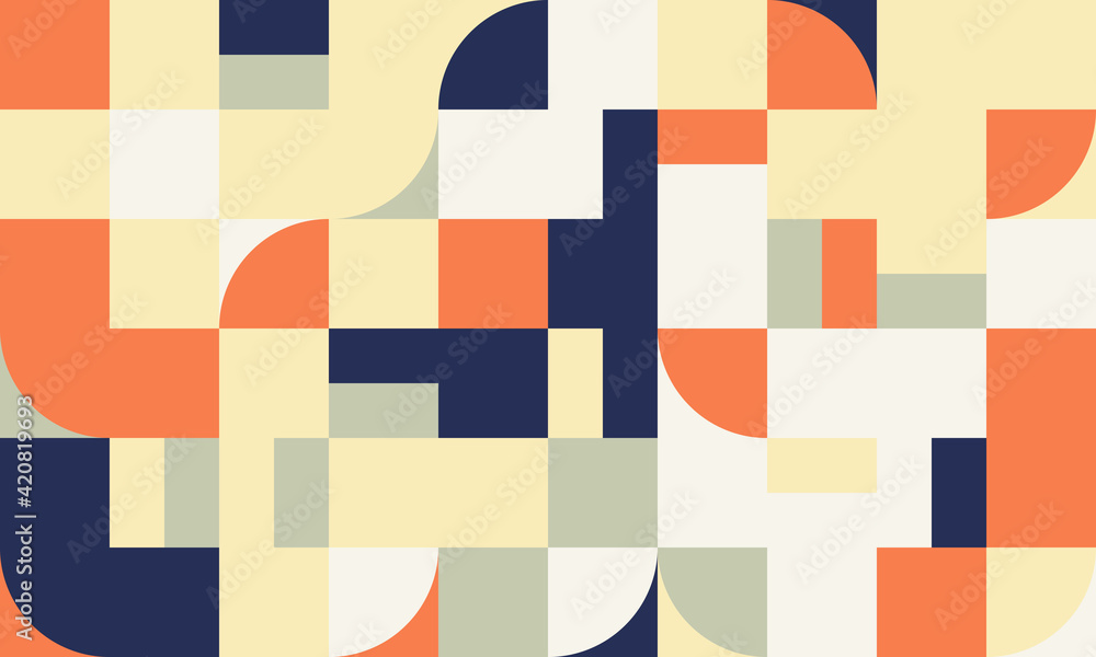 Horizontal Vector Pattern Header Background With Abstract Geometric ...