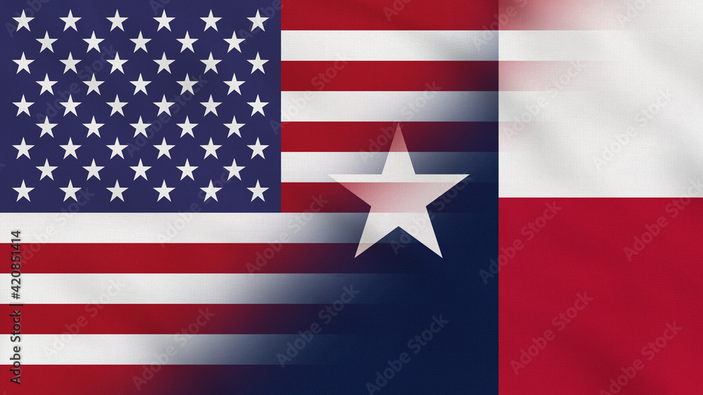 Texas - USA - Crumpled Fabric Flag. Texas Flag. United States. American ...