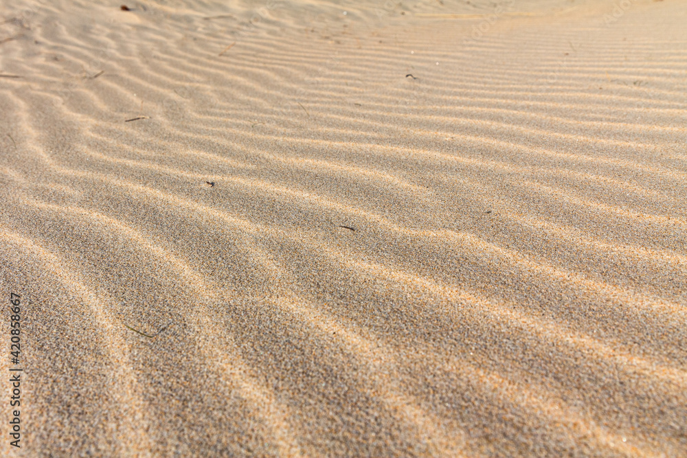 Sand texture, pattern and background.Sand ripple.Beautiful nature ...