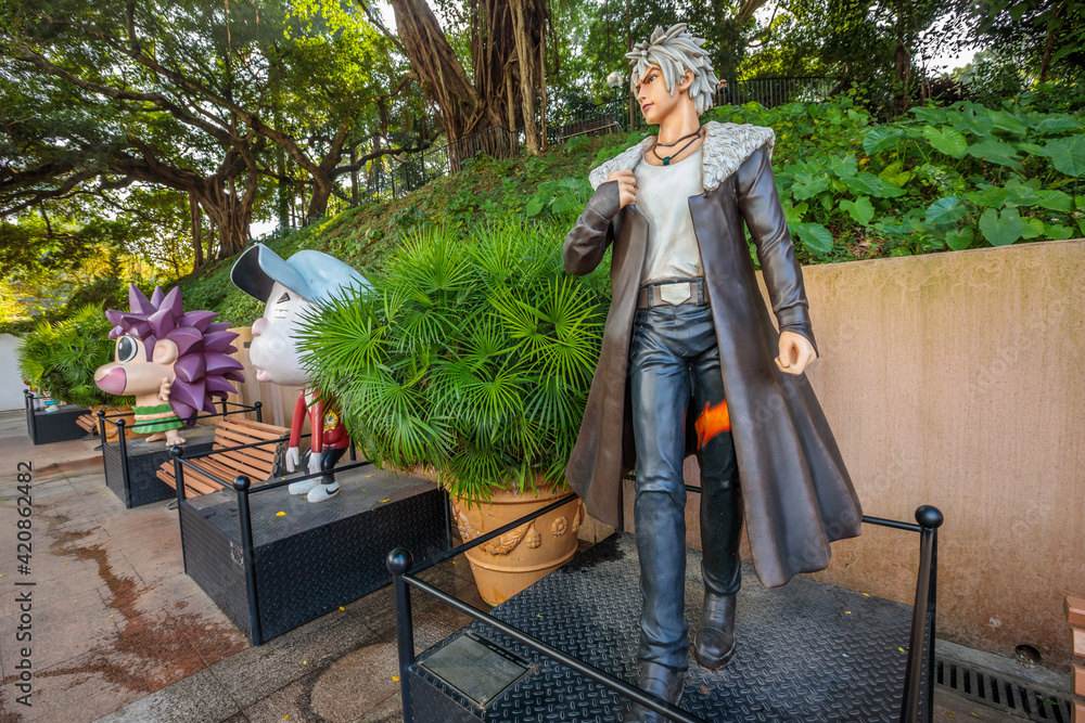 Hong Kong, China - December 5, 2016: Chan Lok-kwan,Cuson and Samba ...