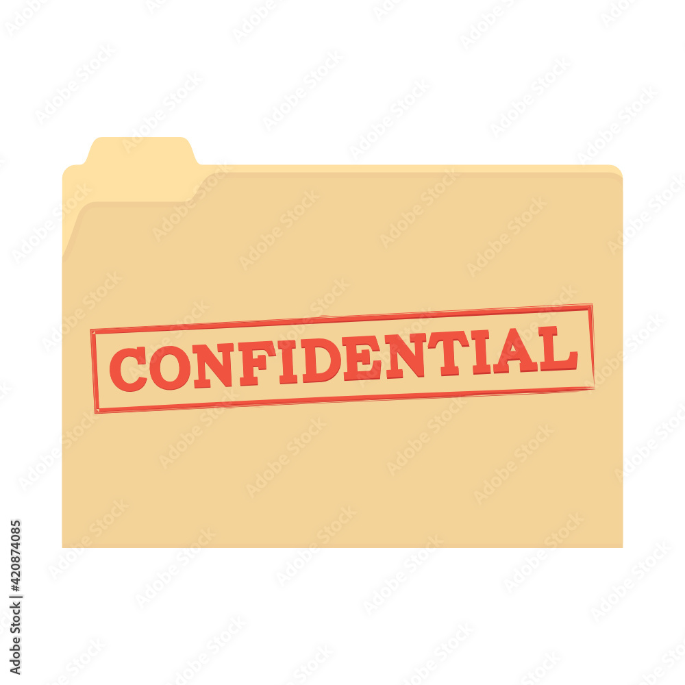 Confidential Folder, Important Folder, Manila Yellow Folder Vector ...
