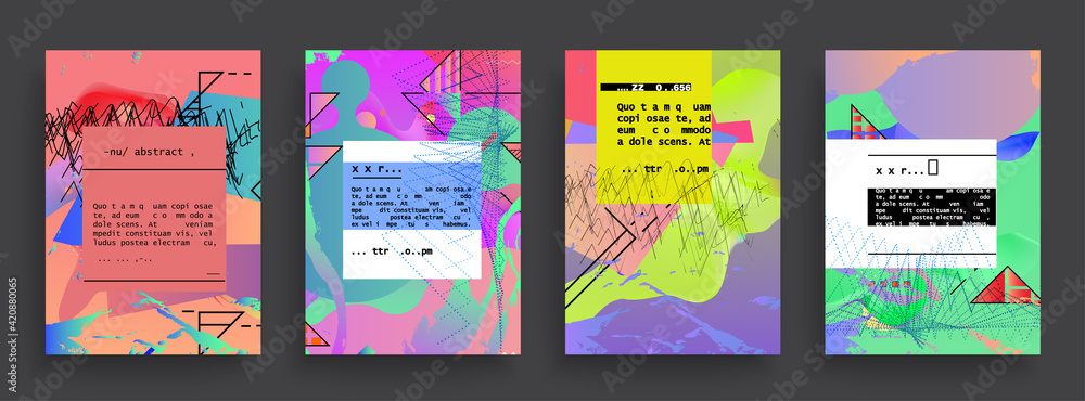 Abstract geometric pattern background for brochure cover design. Stock ...