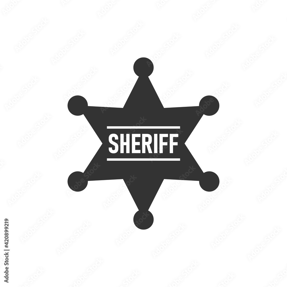 Sheriff Badge Black And White