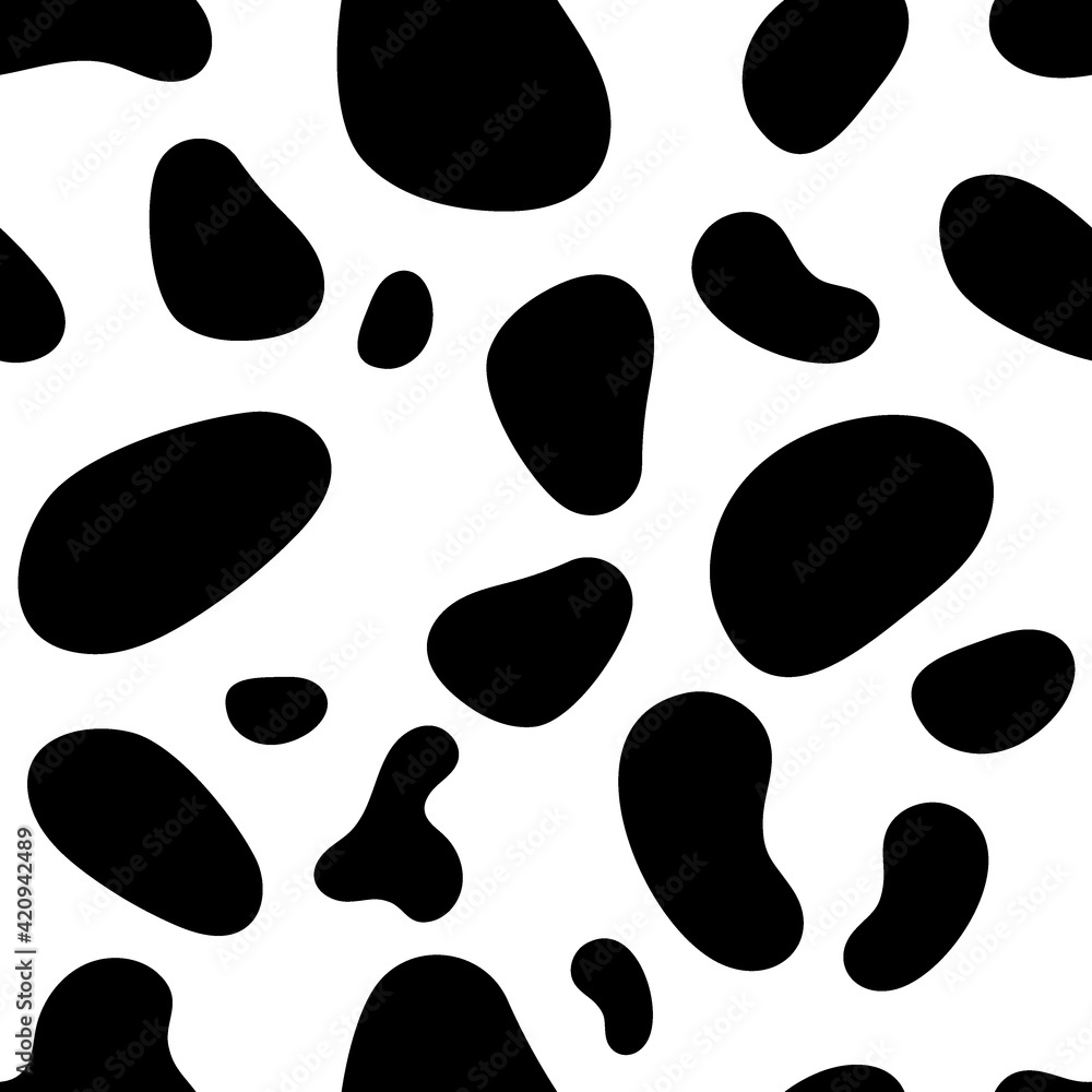Irregular Blob Seamless Pattern Of Abstract Organic Shapes Abstract Irregular Random Blobs