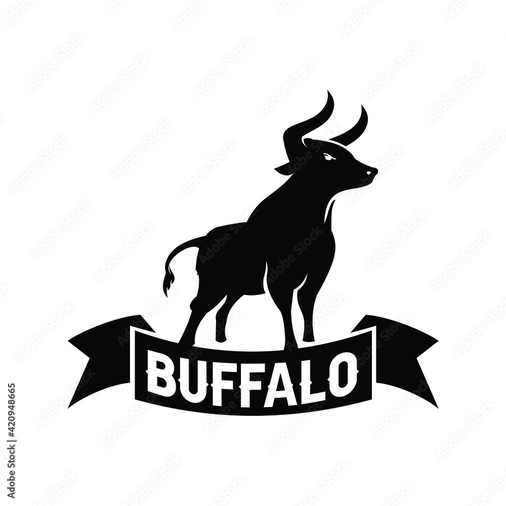 Buffalo Logo exclusive design inspiration Stock Vector | Adobe Stock