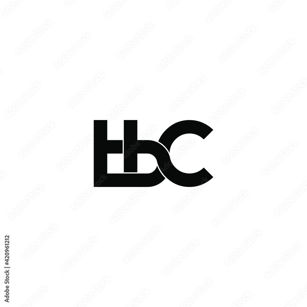 tbc letter original monogram logo design Stock Vector | Adobe Stock